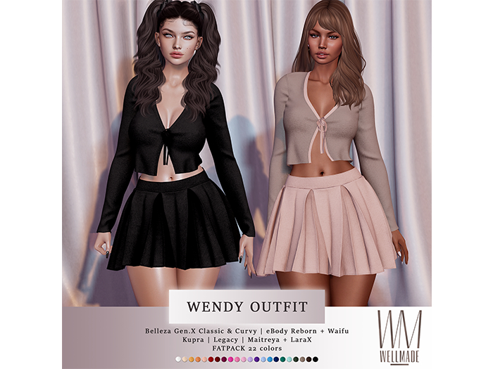Second Life Marketplace - [WellMade] Wendy Outfit